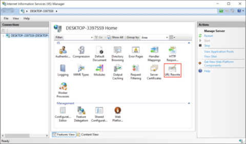 IIS Redirect HTTP to HTTPS with Windows 10