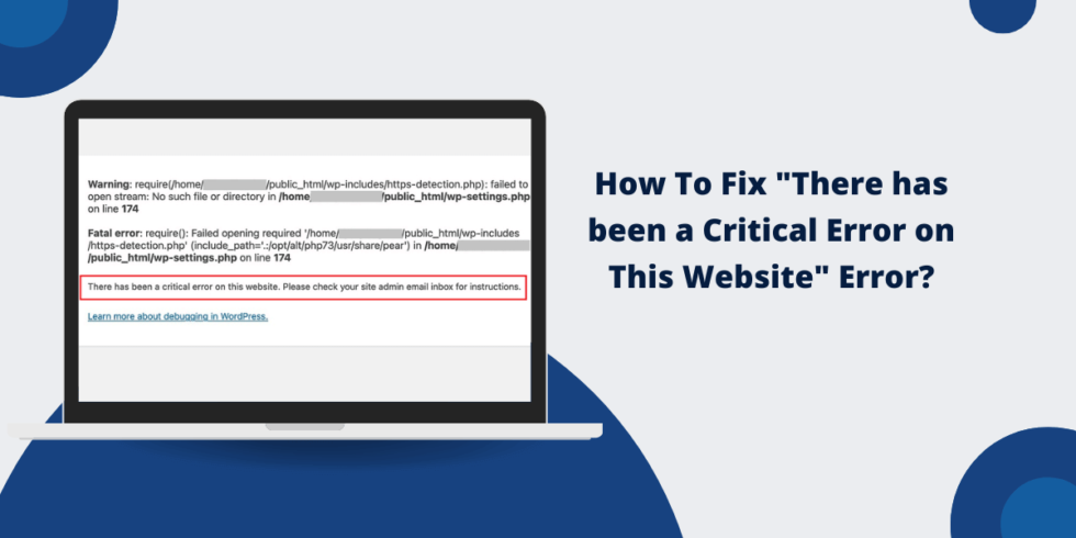 There has been a Critical Error on This Website Error: How to Fix?